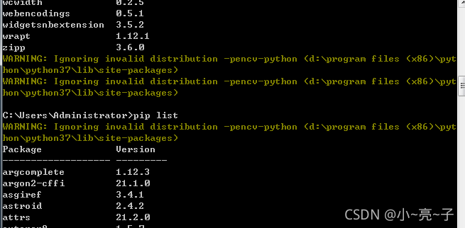 关于warningignoring Invalid Distribution Pencv Python警告信息的处理方法已解决 6237