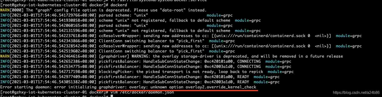 Linux服务器安装Docker,启动失败问题的解决_因特网(www.inte.net)
